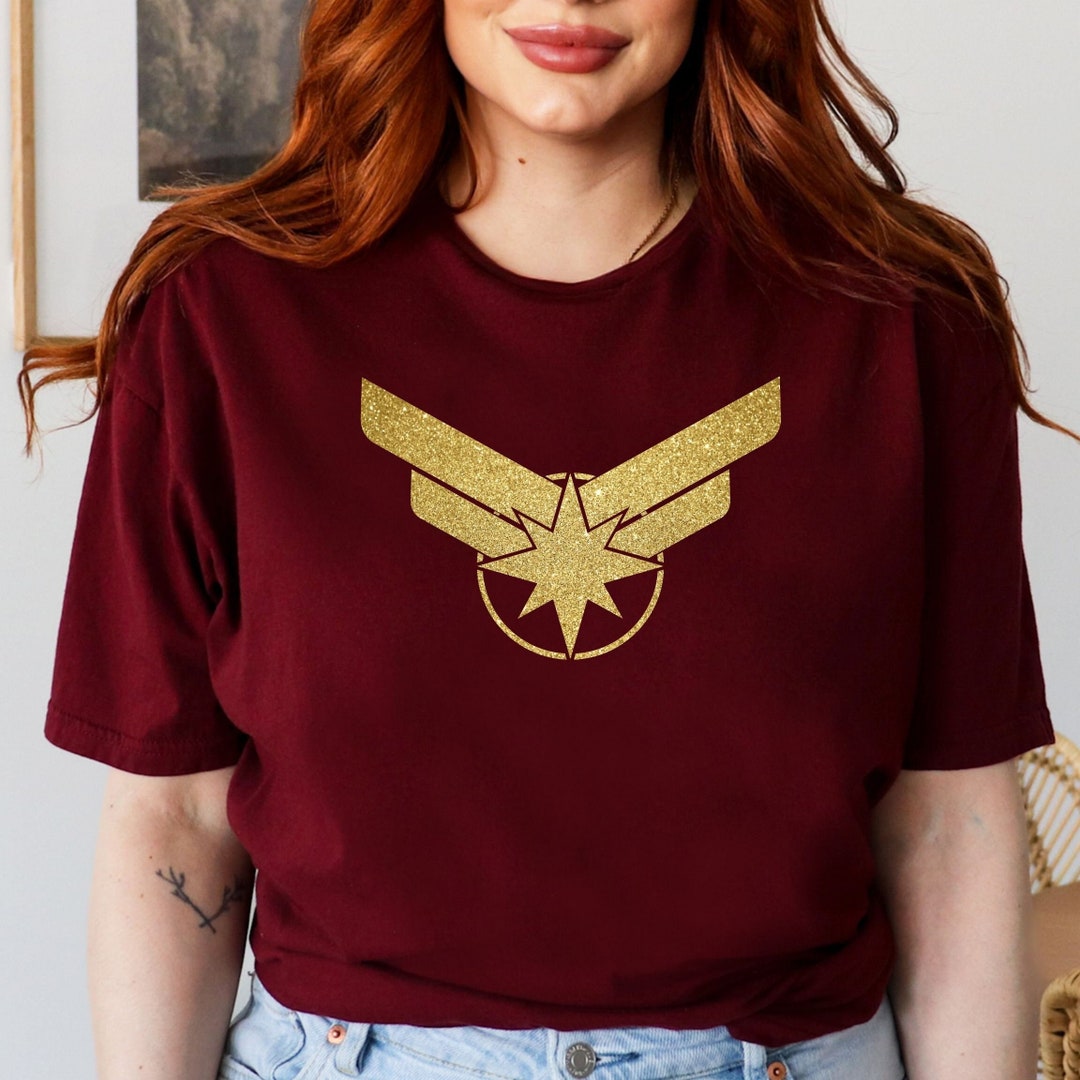 Captain Marvel Logo Shirt, Captain Marvel Shirt, Carol Danvers Logo Tee ...
