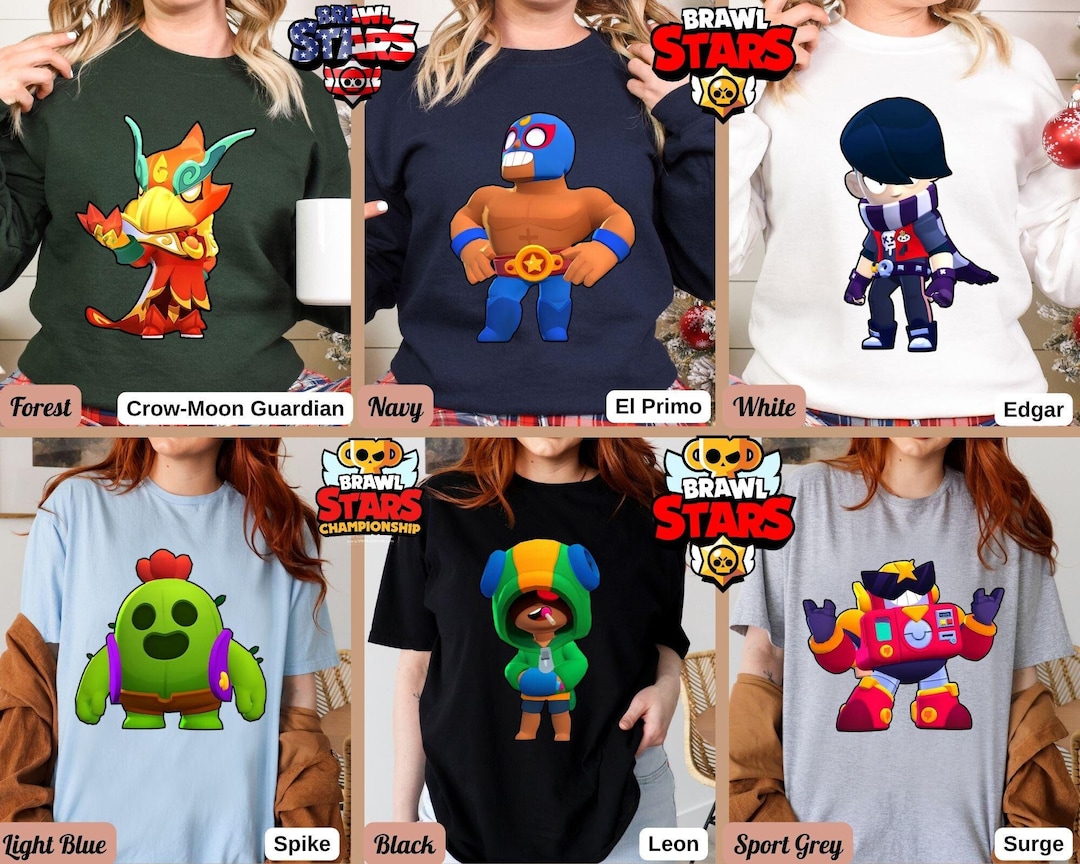 Custom Brawl Stars Shirt: All Characters, Birthday Gift - Etsy