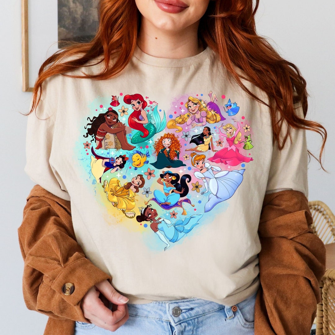 Disney Princesses Shirt, Disney Girl Shirt, Snow White Tiana Merida ...