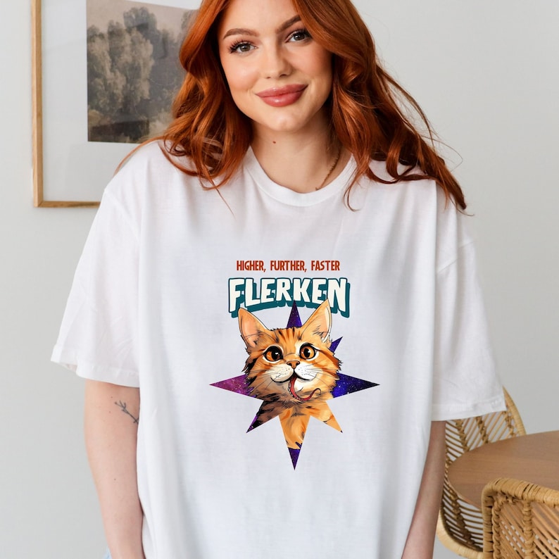 Flerken Shirt - Captain Marvel's Cat Shirt Higher Further Faster ...