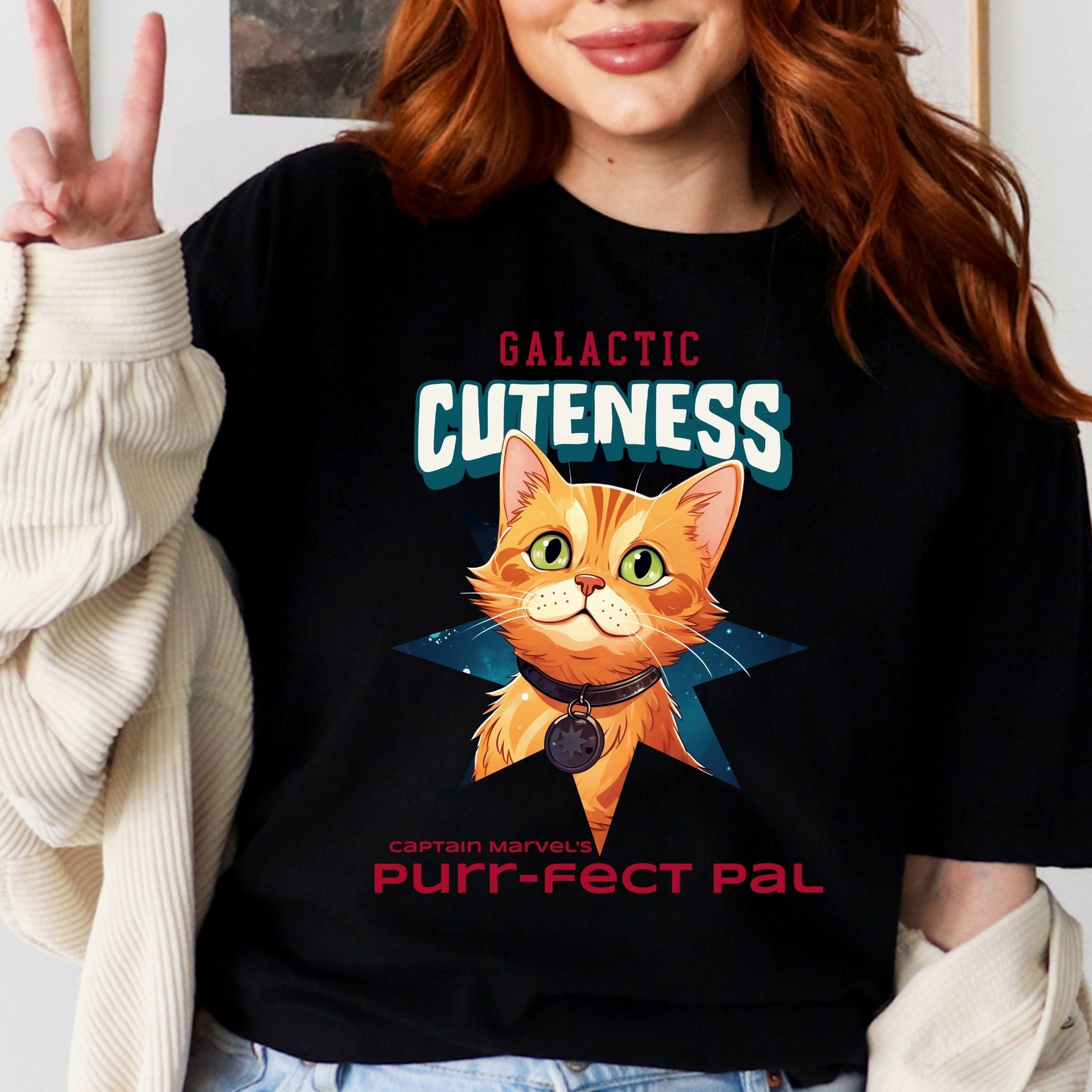 Flerken Shirt the Marvels Cat Shirt, Captain Marvel's Cat Shirt, Cat ...