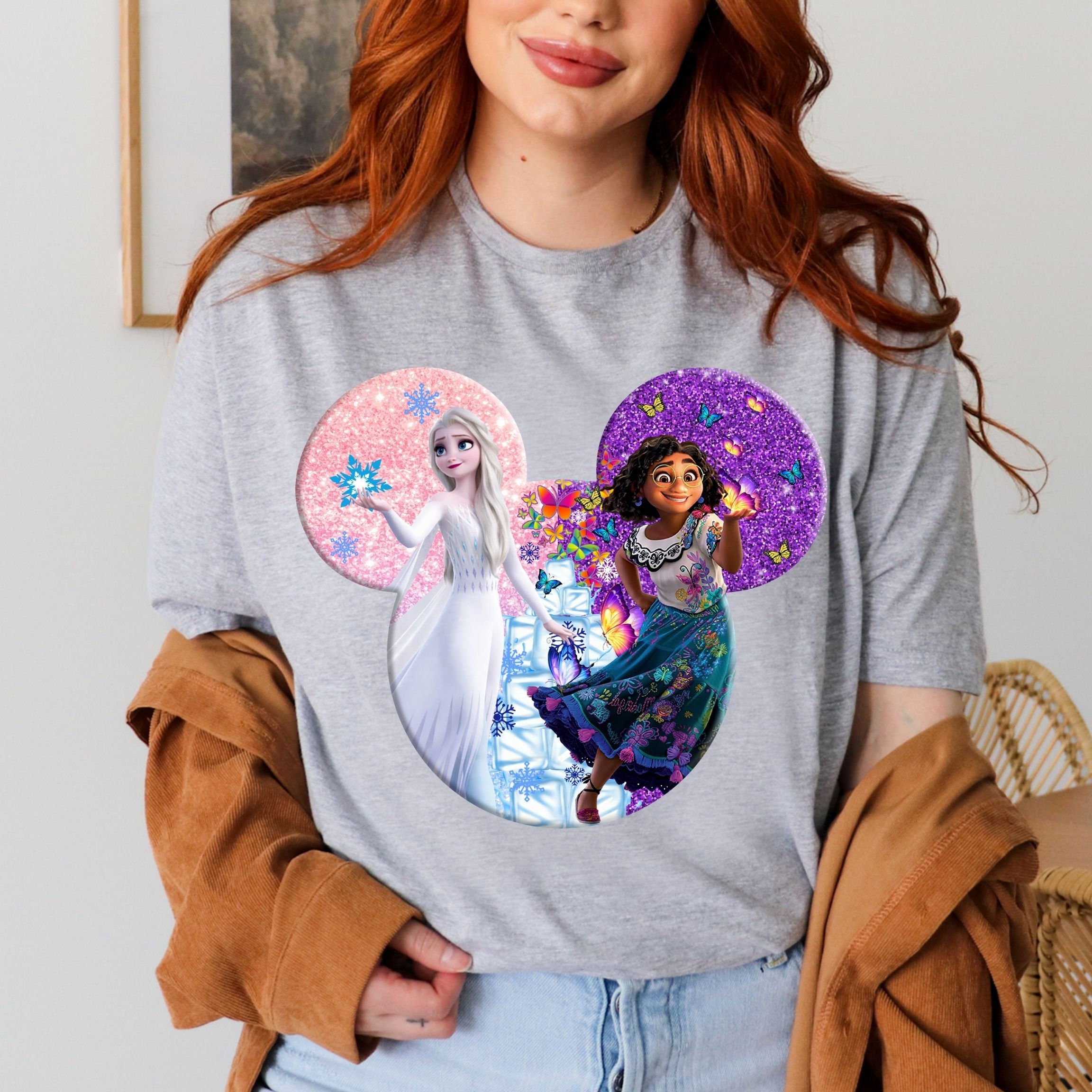 Disney on Ice Frozen and Encanto Shirt, Disney Elsa and Mirabel Shirt ...