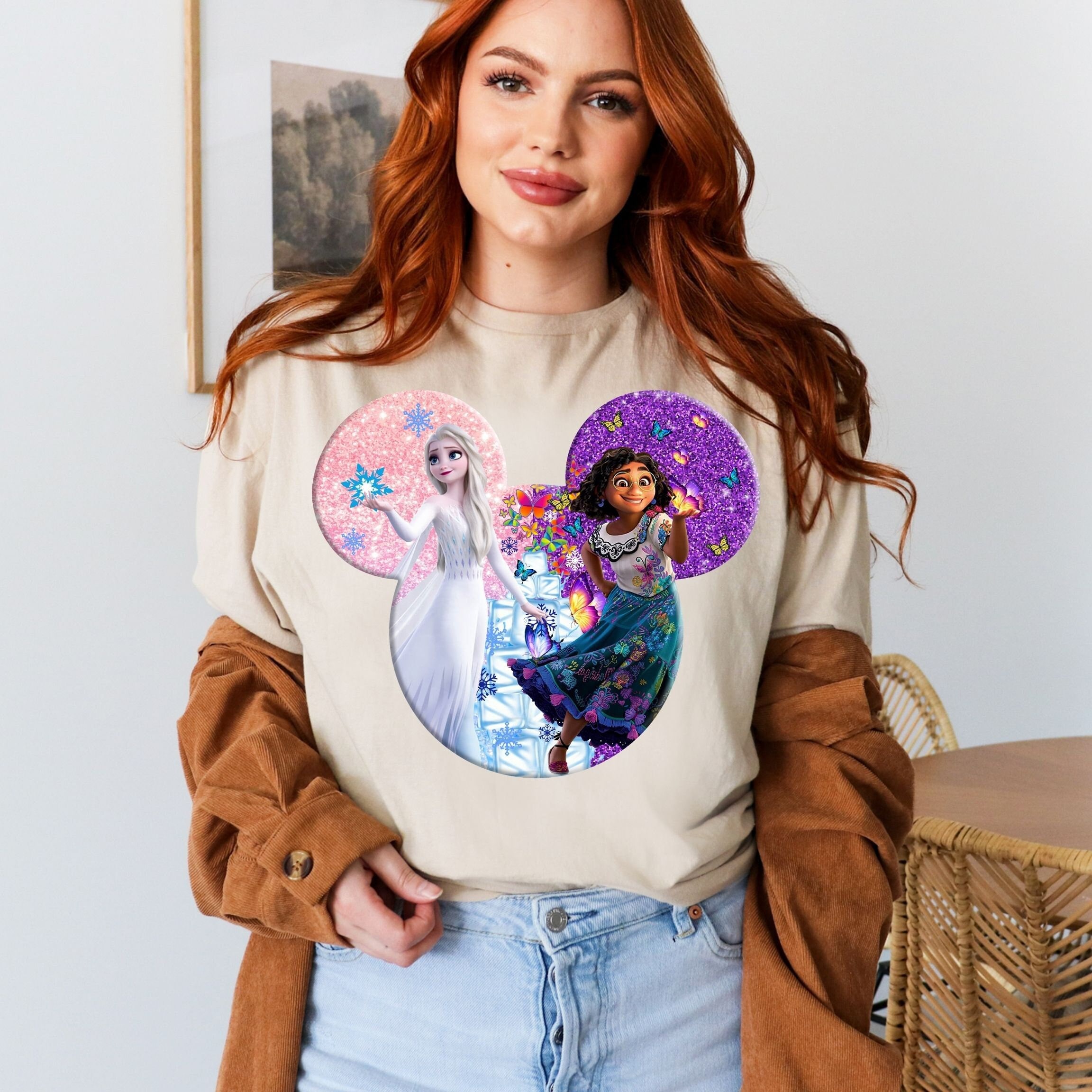 Disney on Ice Frozen and Encanto Shirt, Disney Elsa and Mirabel Shirt ...