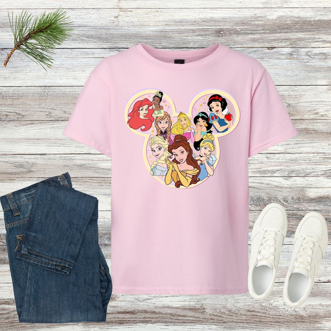 Disney Princesses Snow White Elsa Anna Belle Jasmine Cinderella Ariel ...