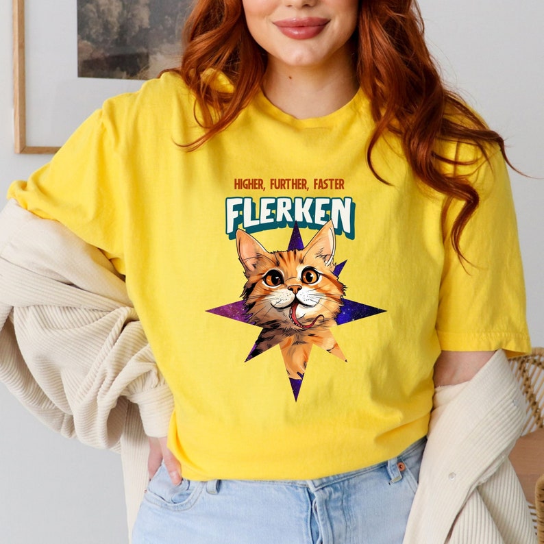 Flerken Shirt - Captain Marvel's Cat Shirt Higher Further Faster ...