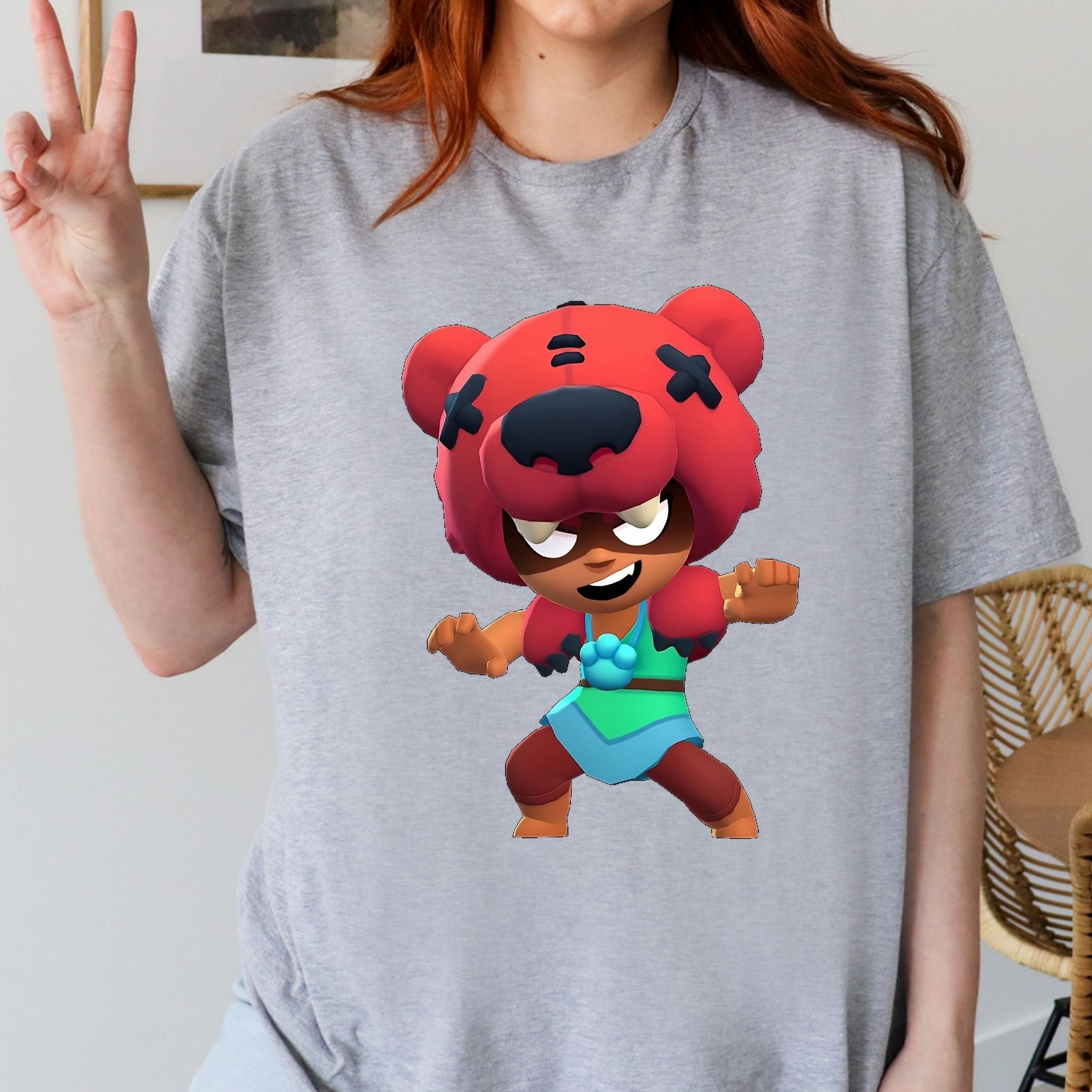 Brawl Stars Shirt, Custom Brawler T-shirt, Nita Shirt, Leon Shirt, Poco ...