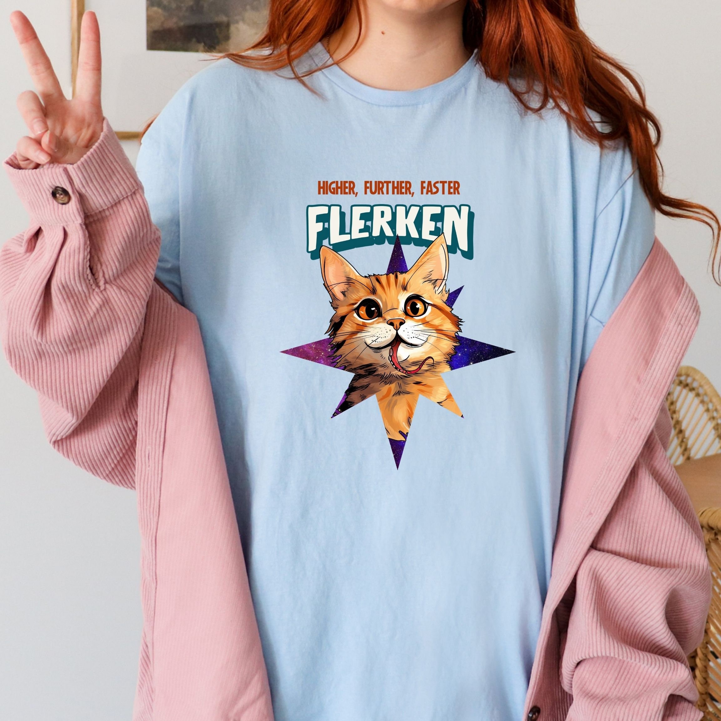 Flerken Shirt Captain Marvel's Cat Shirt Higher Further Faster Flerken ...