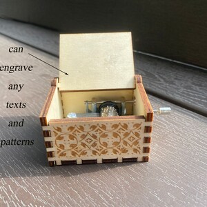 Handmade Music Box, Custom Wooden Music Box, Personalized Music Box ...