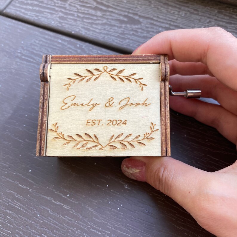 Handmade Music Box, Custom Wooden Music Box, Personalized Music Box ...