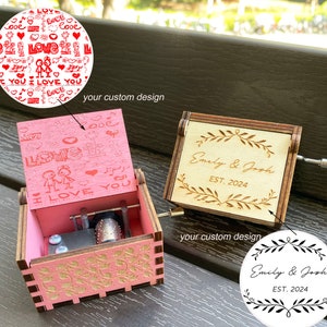 Handmade Music Box, Custom Wooden Music Box, Personalized Music Box ...