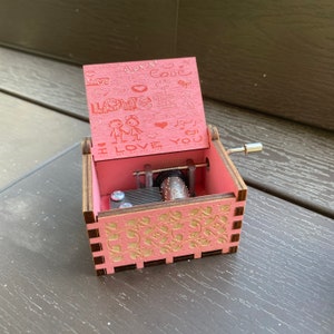 Handmade Music Box, Custom Wooden Music Box, Personalized Music Box ...