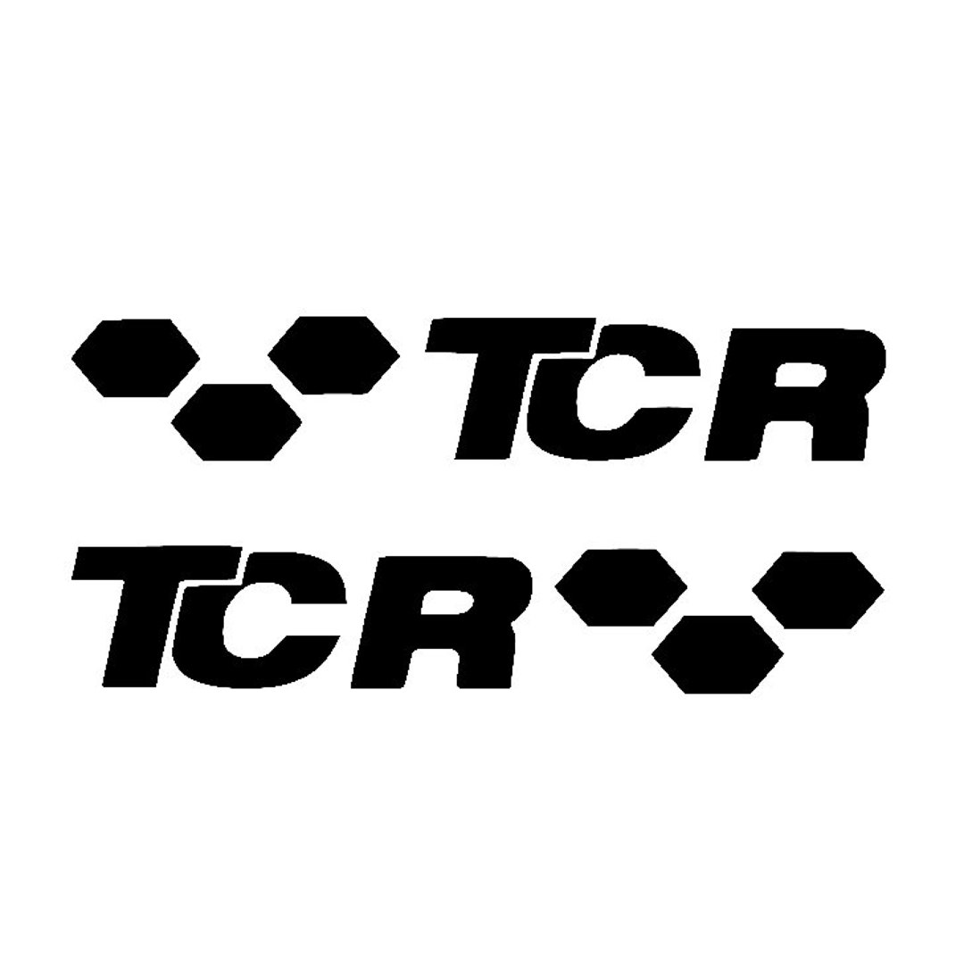 TCR Lettering Original Size Tuning Car Car Sticker Window Sticker - Etsy