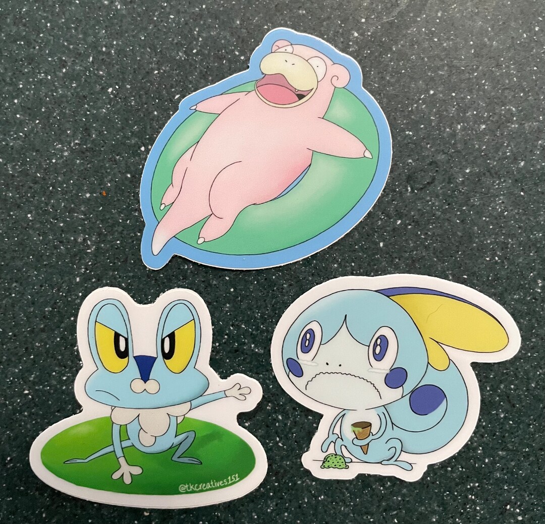 Water Pokémon Sticker Pack - Etsy