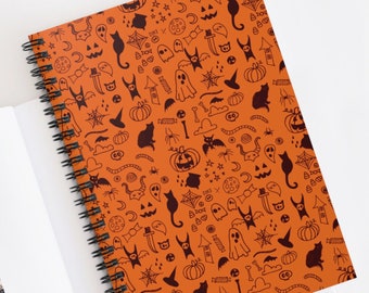 Ghost Notebook, Ghost Journal, Ghost Planner, Halloween Notebook, Goth ...