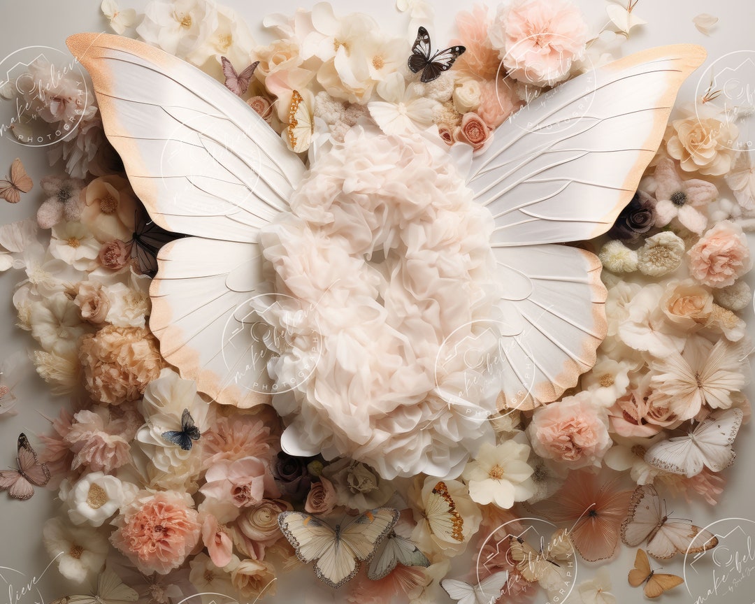 Butterfly Newborn Digital Backdrops - Etsy