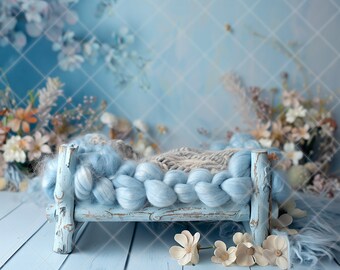 Spring Rainbow Newborn Digital Backdrop Background - Etsy