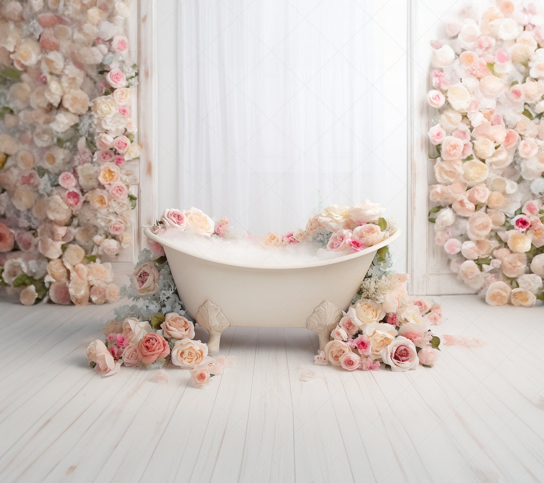 Newborn Sitter Tub Digital Backdrop Background - Etsy