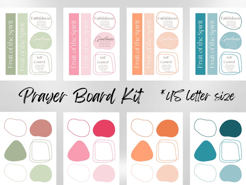 Prayer Board Kit, DIY Christian Wall Collage, Spiritual Connection ...