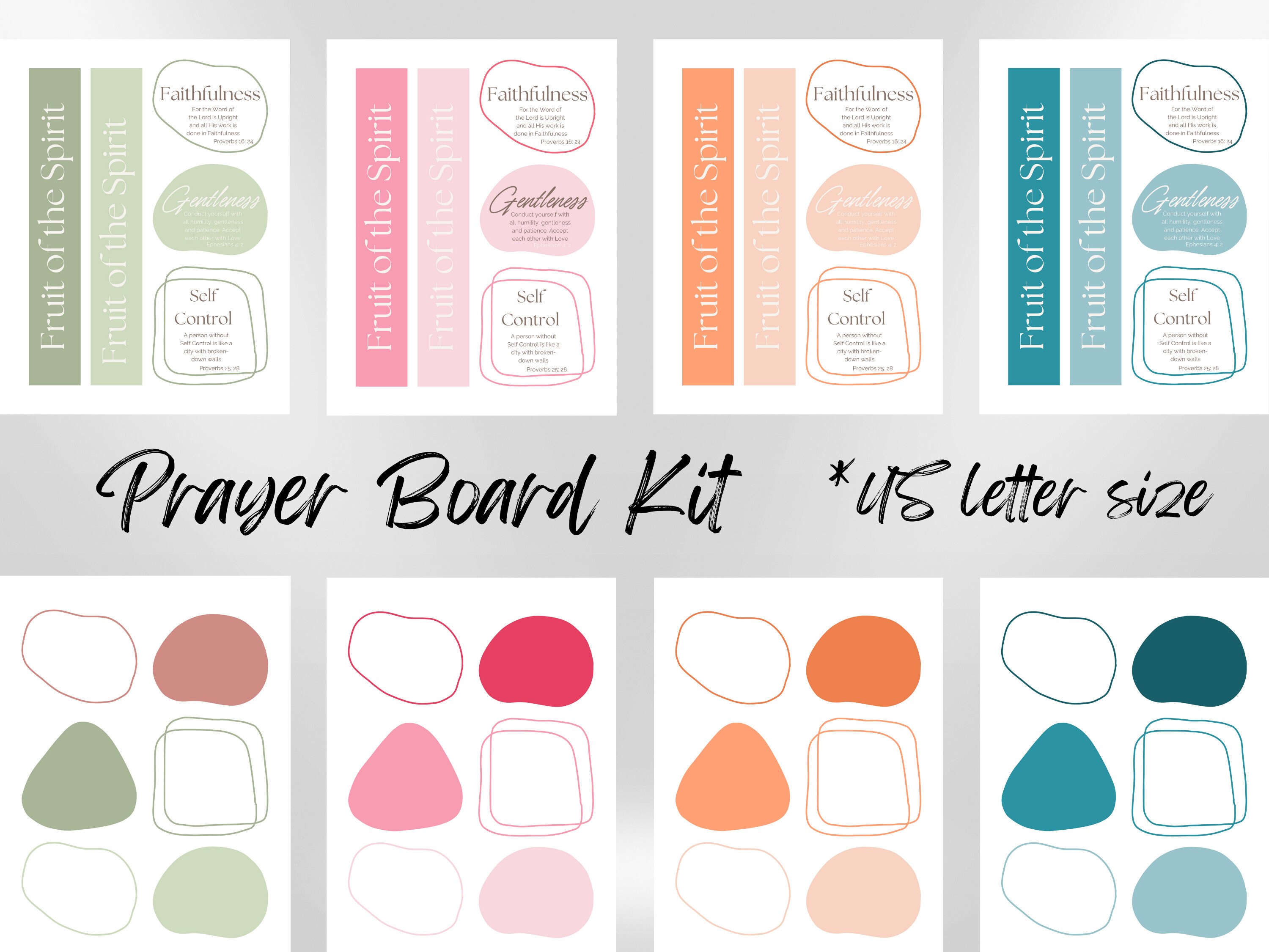 Prayer Board Kit, DIY Christian Wall Collage, Spiritual Connection ...