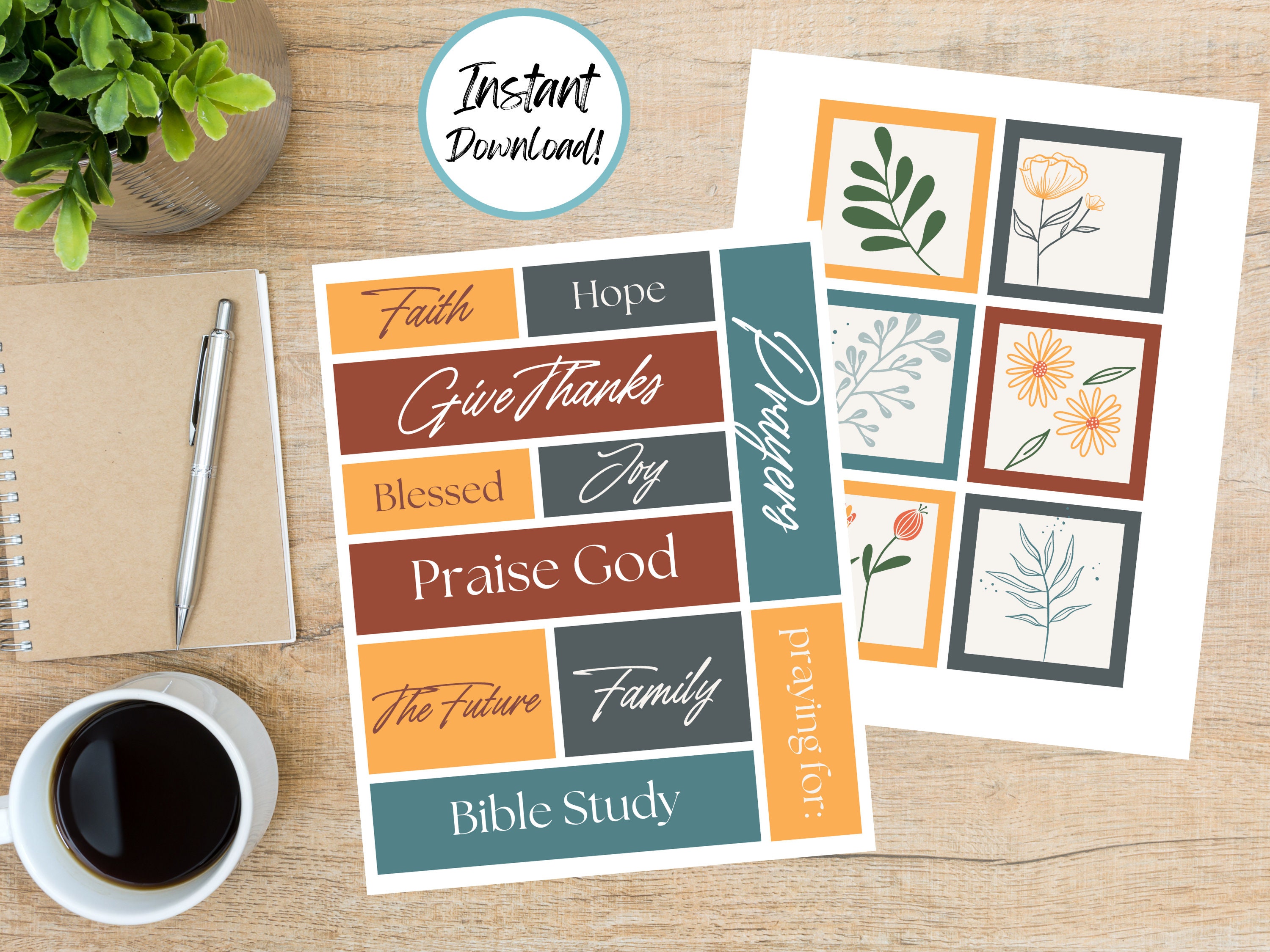 Printable Prayer Board Kit DIY, Christian Wall Art Collage ...