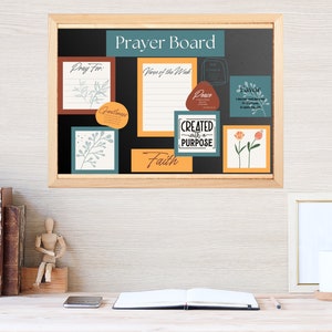 Printable Prayer Board Kit DIY, Christian Wall Art Collage ...