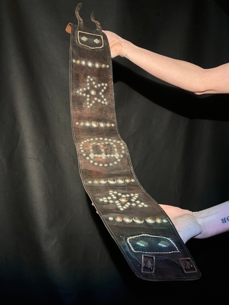 1950s Handmade Studded Western 'B' Belt - Etsy
