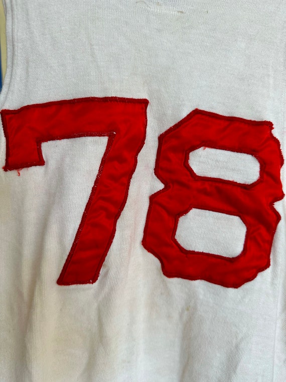 1930s cherry red satin basketball uniform - Gem