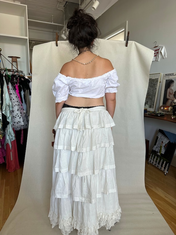 Antique Edwardian Petticoat Great embroidery! Victori… - Gem