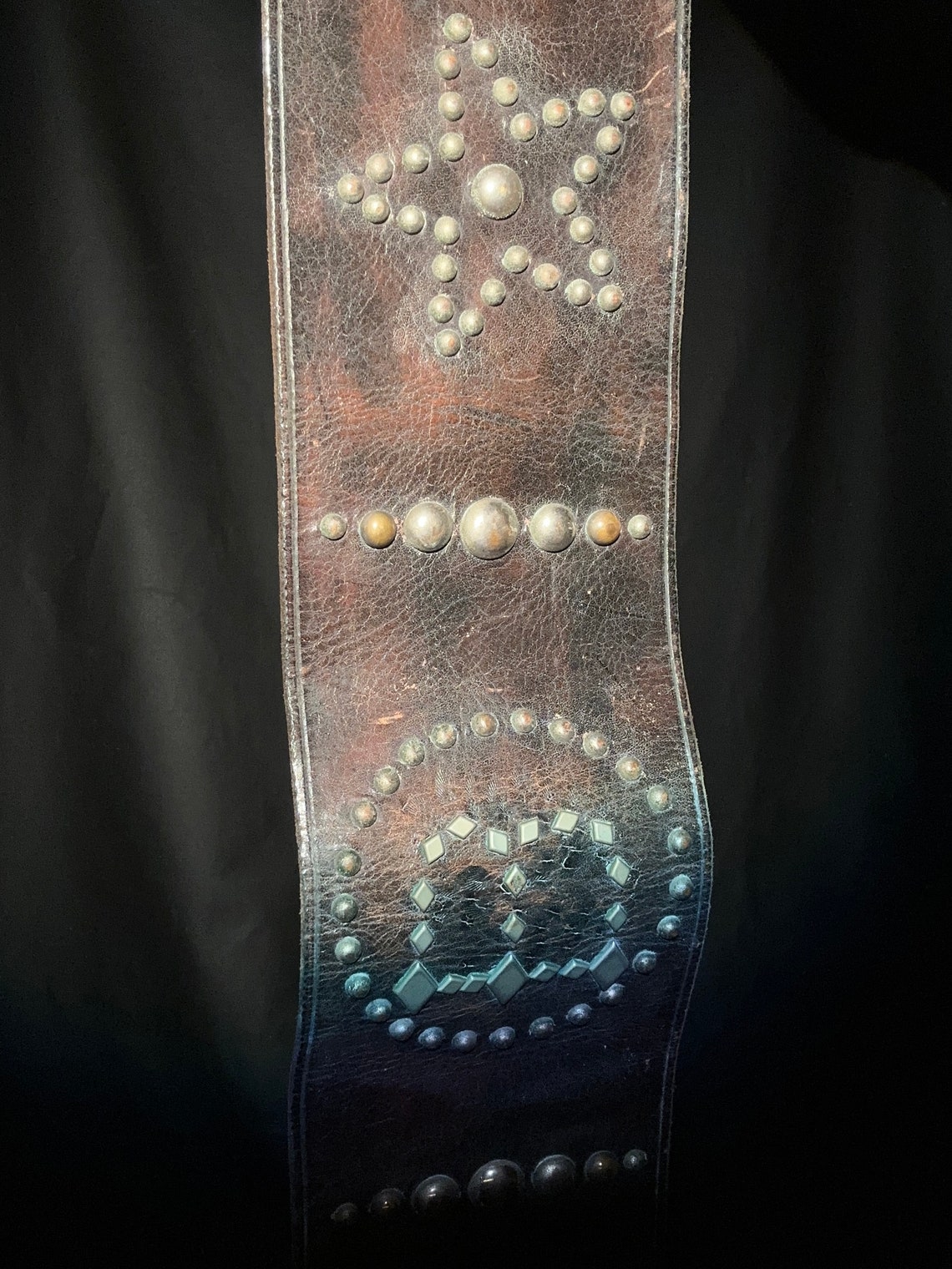 1950s Handmade Studded Western 'B' Belt - Etsy