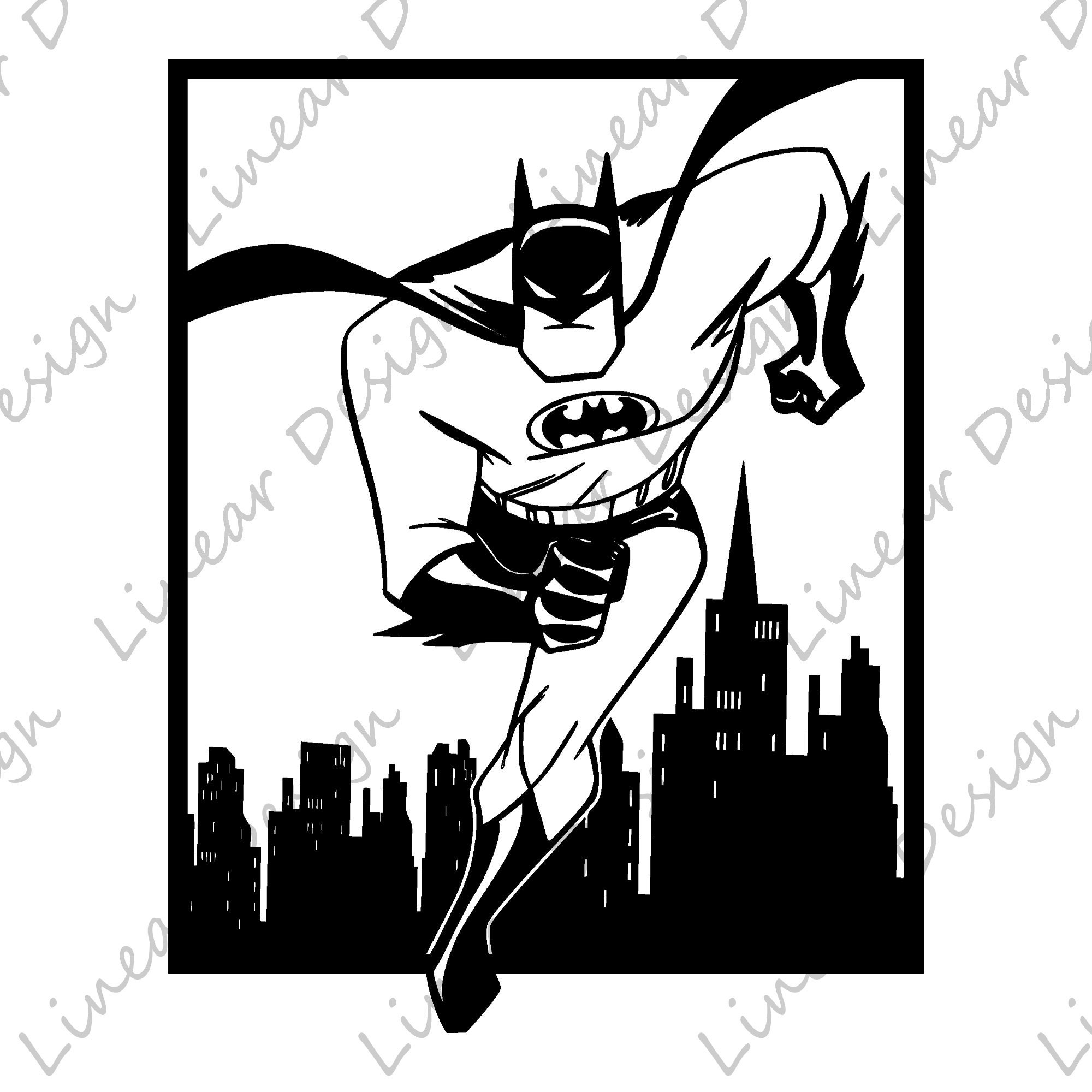 Dark Knight Svg Dxf Eps Tıff Png File Laser Cut Files - Etsy