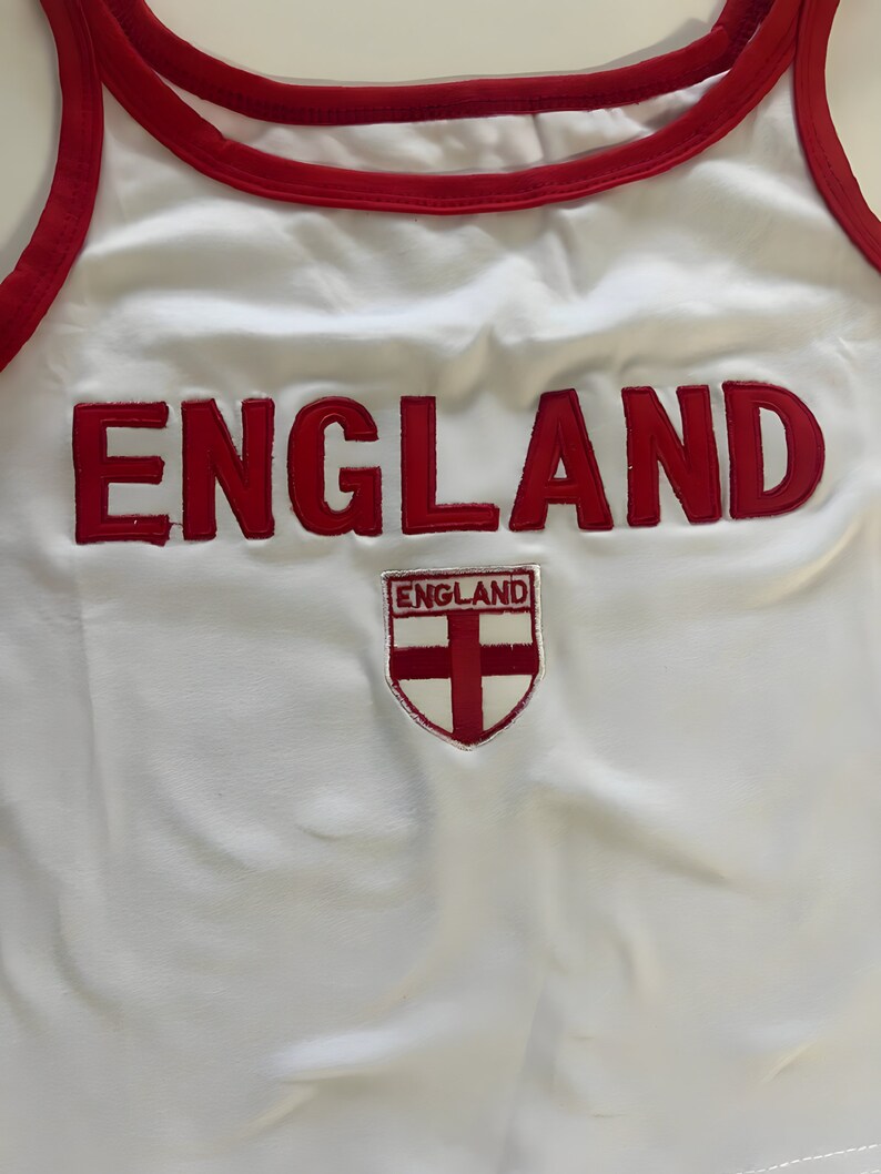 STARGIRL Y2K England Tank Top Soccer Baby Tee Jersey 2000s - Etsy Australia