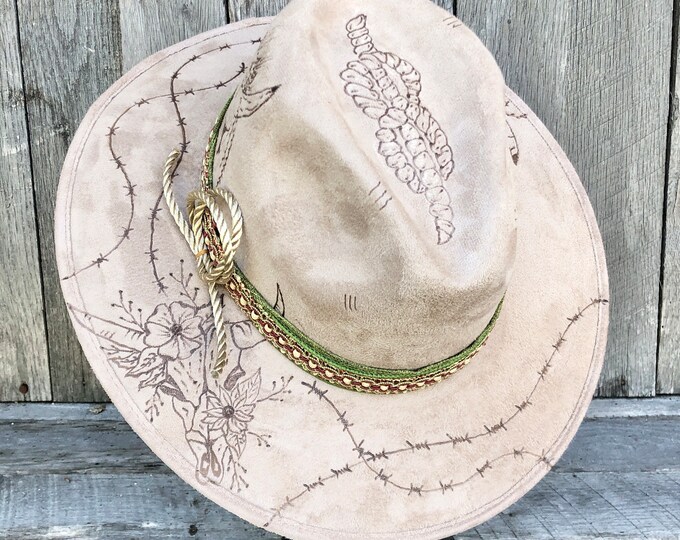 Custom Burned Hats, Burned and Distressed Hats, Fedora Hat Designs ...