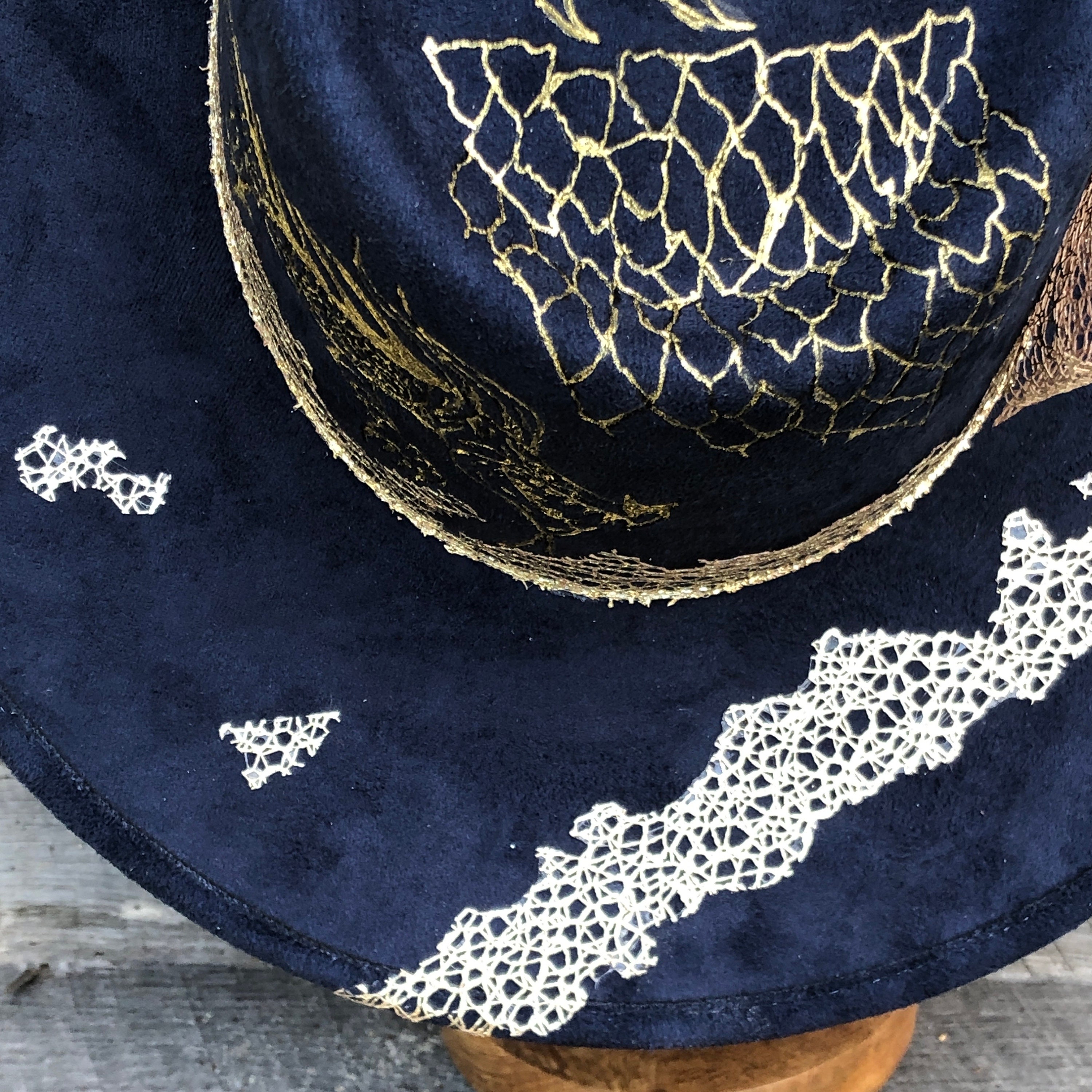 Custom Burned Hats, Burned and Distressed Hats, Fedora Hat Designs ...