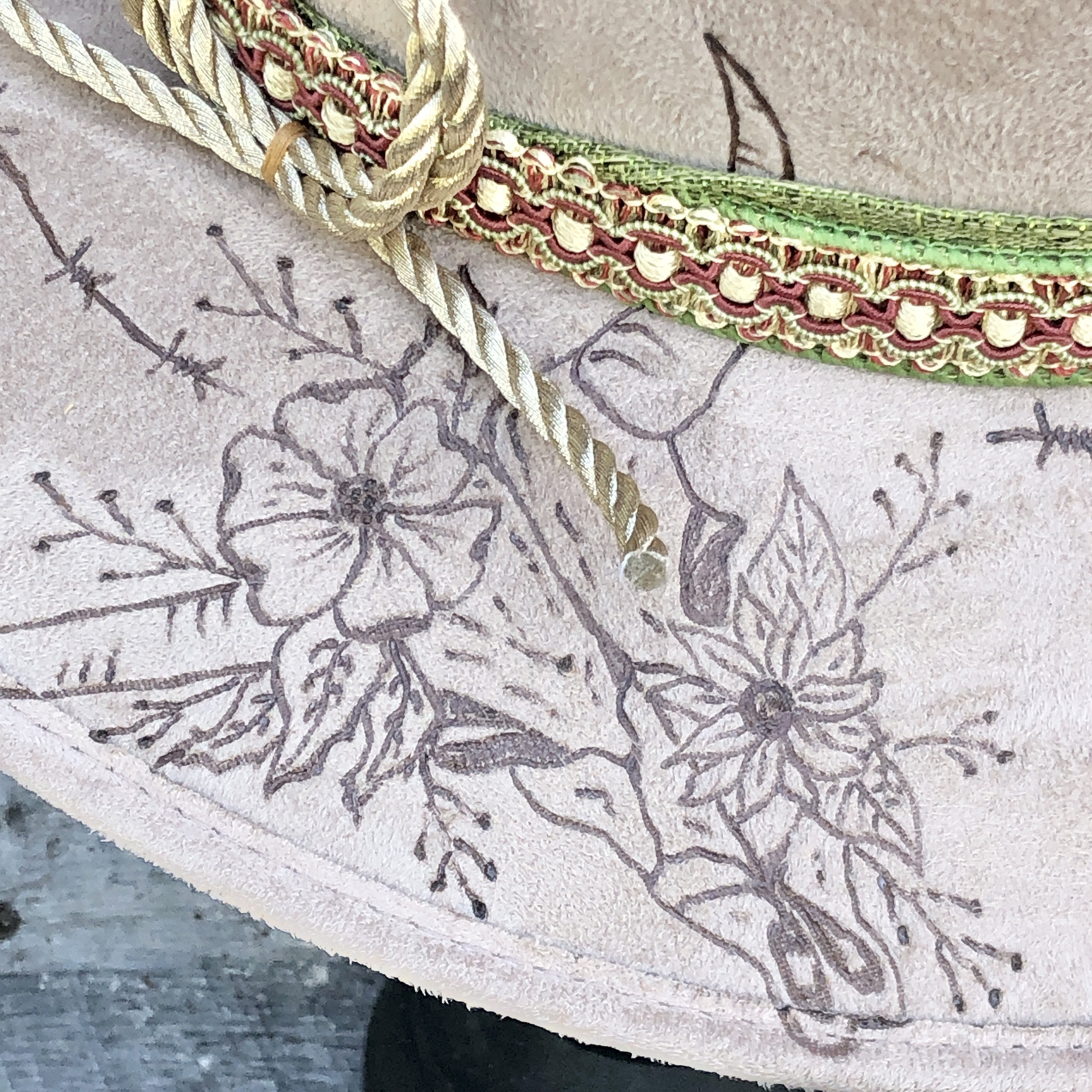 Custom Burned Hats, Burned and Distressed Hats, Fedora Hat Designs ...