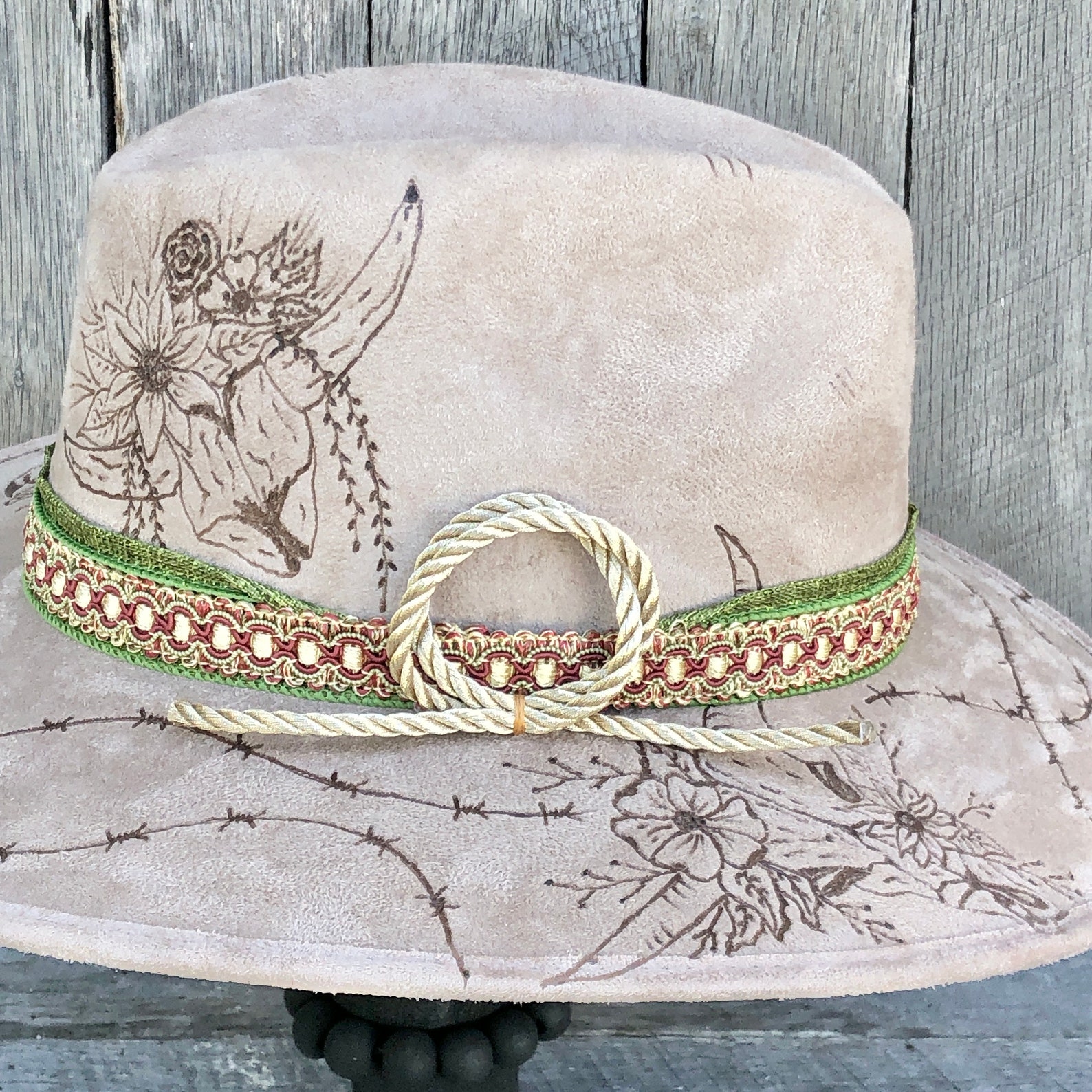 Custom Burned Hats, Burned and Distressed Hats, Fedora Hat Designs ...