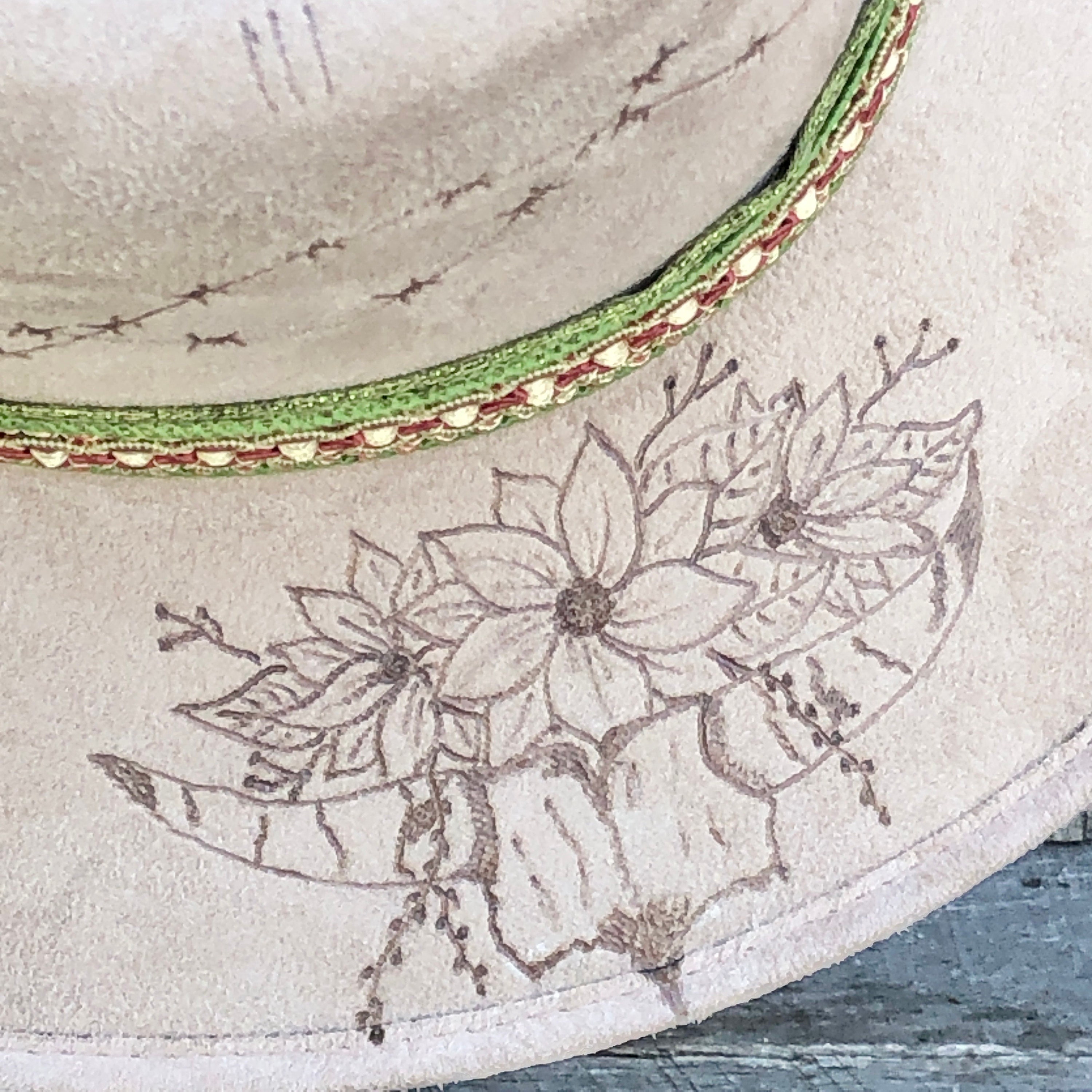 Custom Burned Hats, Burned and Distressed Hats, Fedora Hat Designs ...