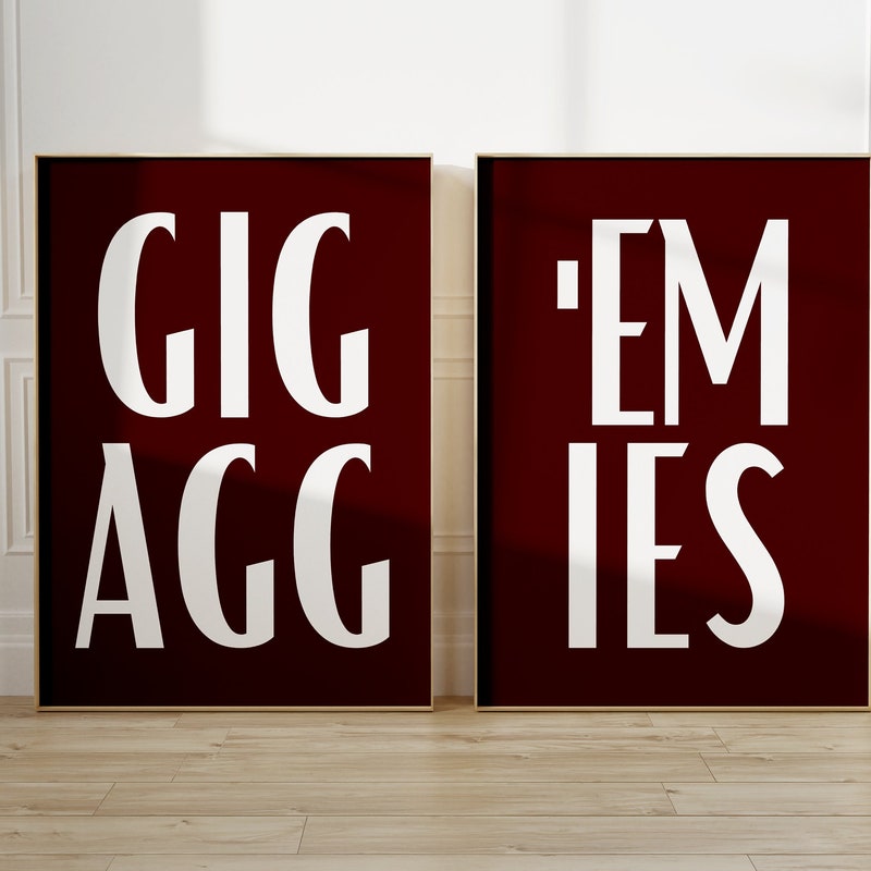 Gig Em Aggies - Etsy