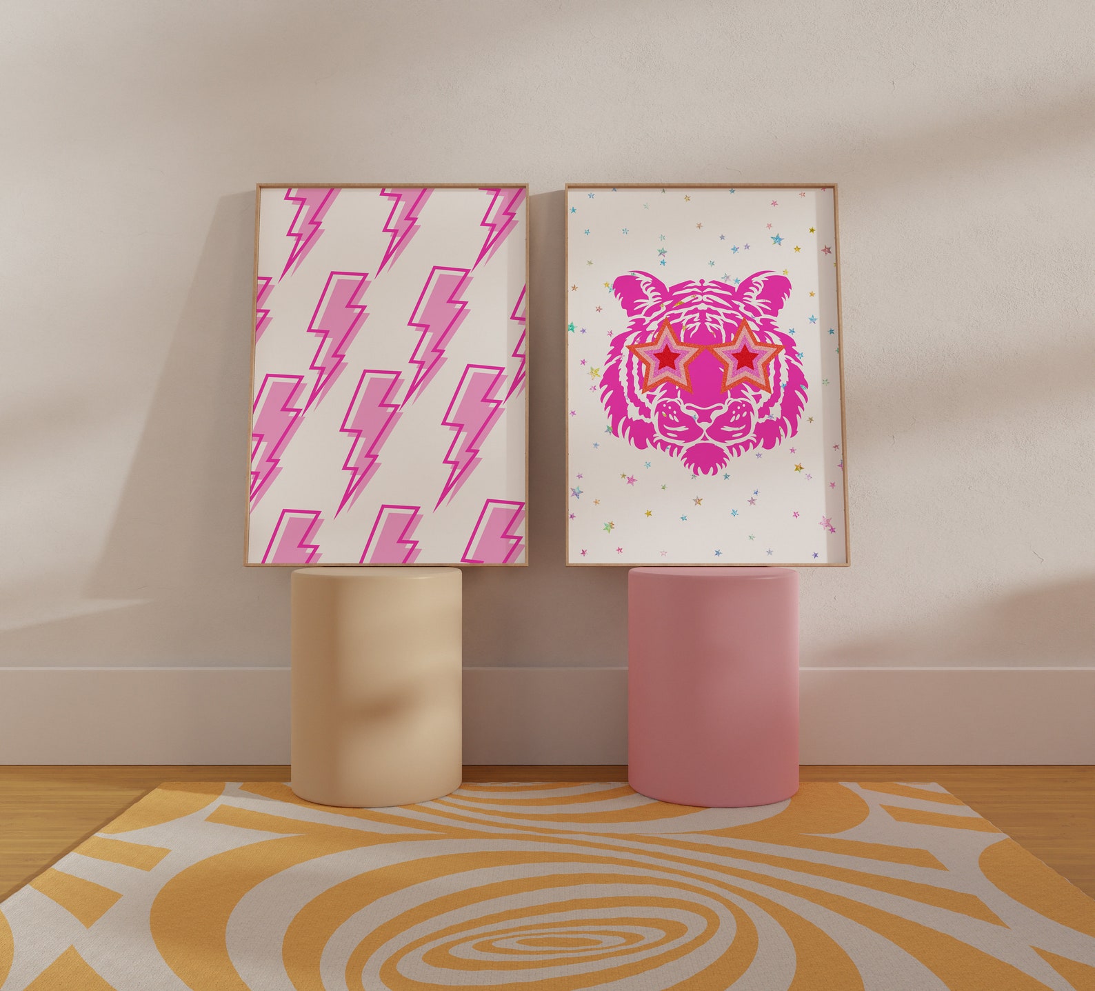 Preppy Pink Posters, Trendy Wall Art, Preppy Aesthetic Gallery Set of 3 ...