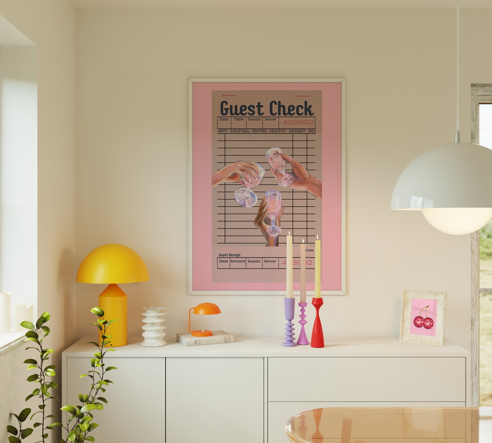 Guest Check Cheers cocktail Printable Bar Cart Print Trendy Art Print ...