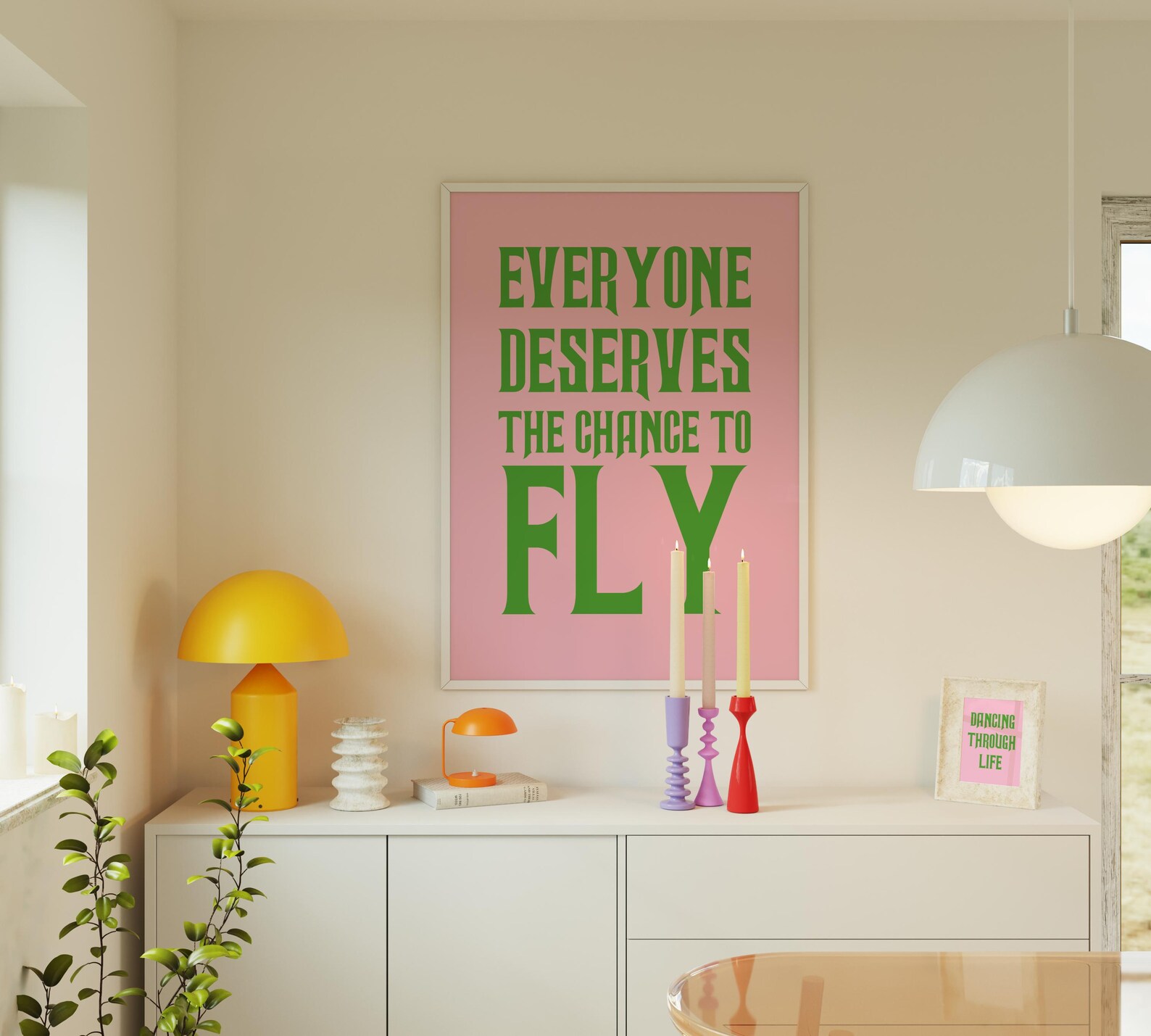 Everybody Deserves the Chance to Fly, Pink Wicked Print Wizard of Oz ...