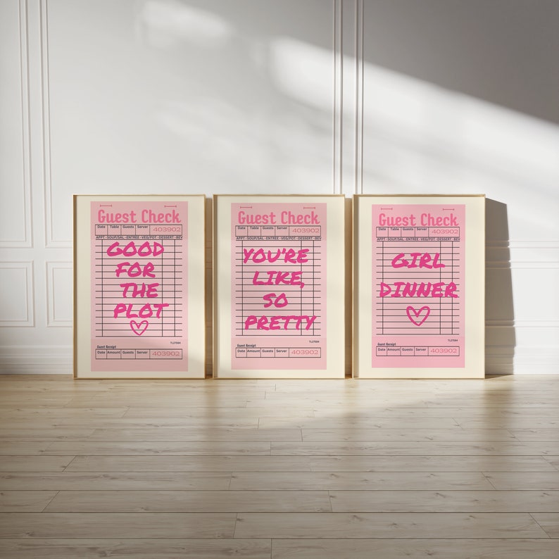 Guest Check Print, Trendy Wall Art, Good for the Plot Print, Retro Wall Art, Bar Cart Art ...