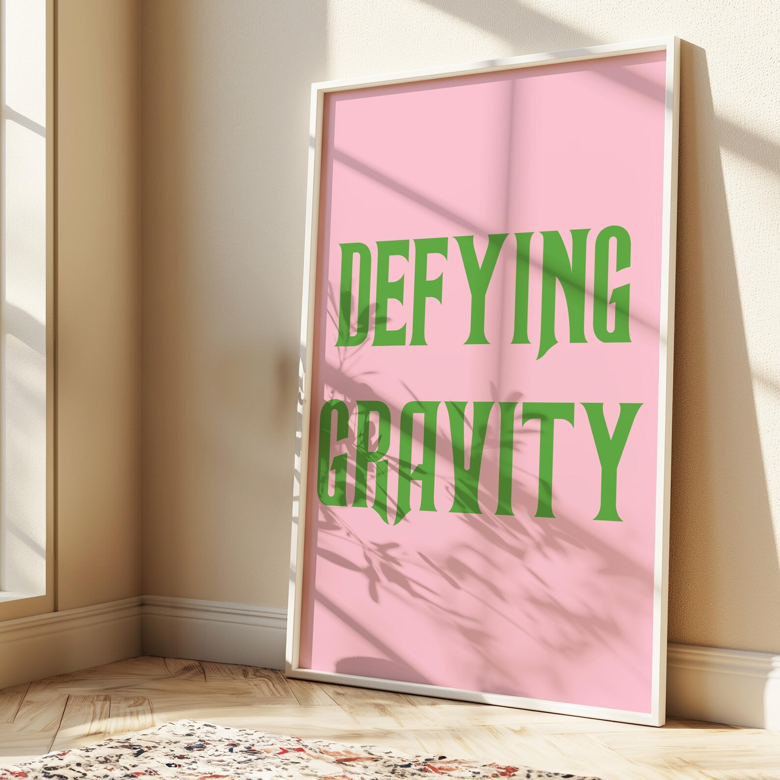 Defying Gravity Print, Pink Wicked Print, Glinda and Elphaba Song Quote ...