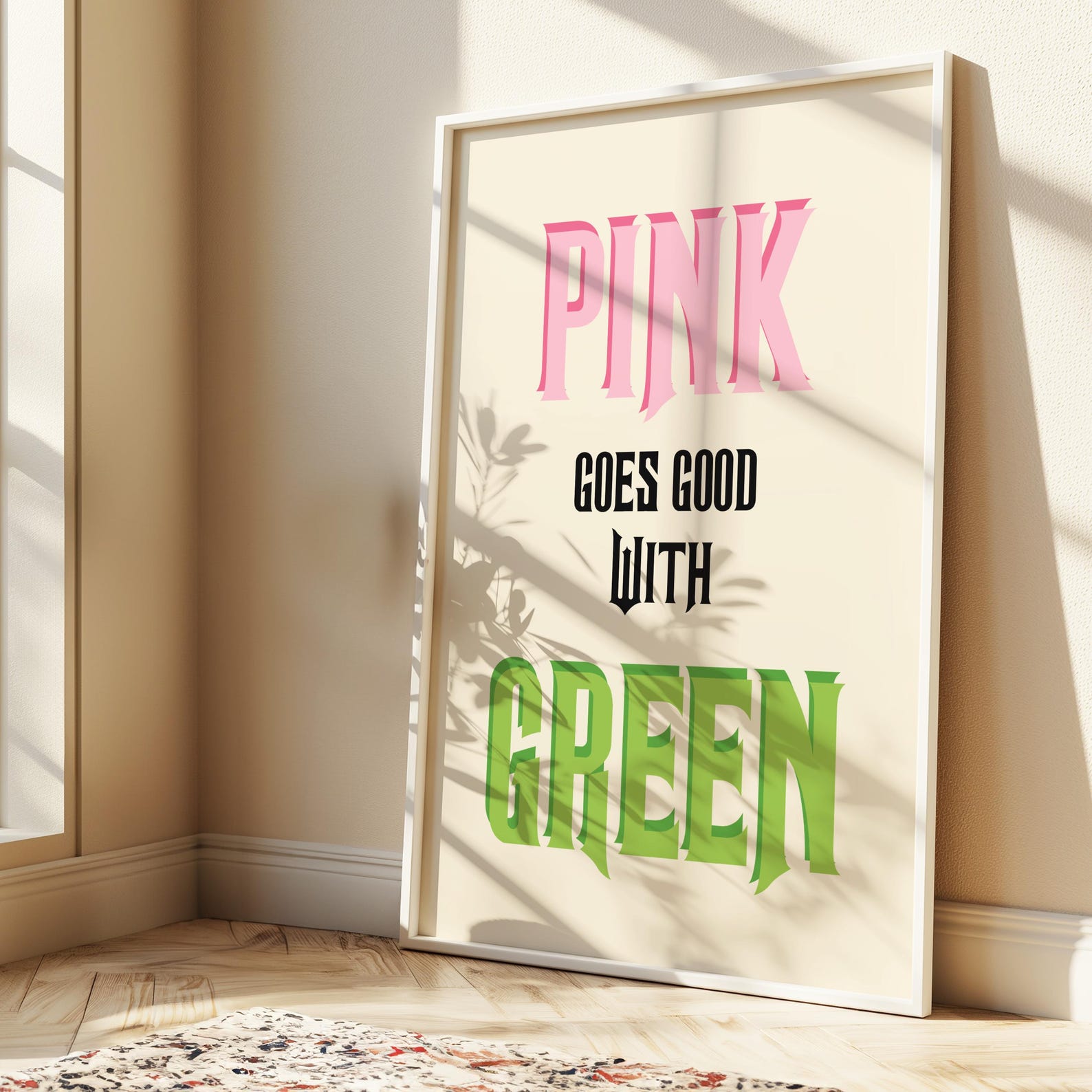 Pink Goes Good With Green Print, Pink Wicked Print, Glinda and Elphaba ...