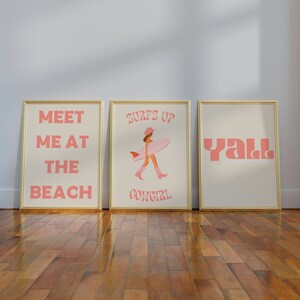 Coastal Cowgirl Gallery Wall Set Digital Poster Art Set of 6 Trending ...