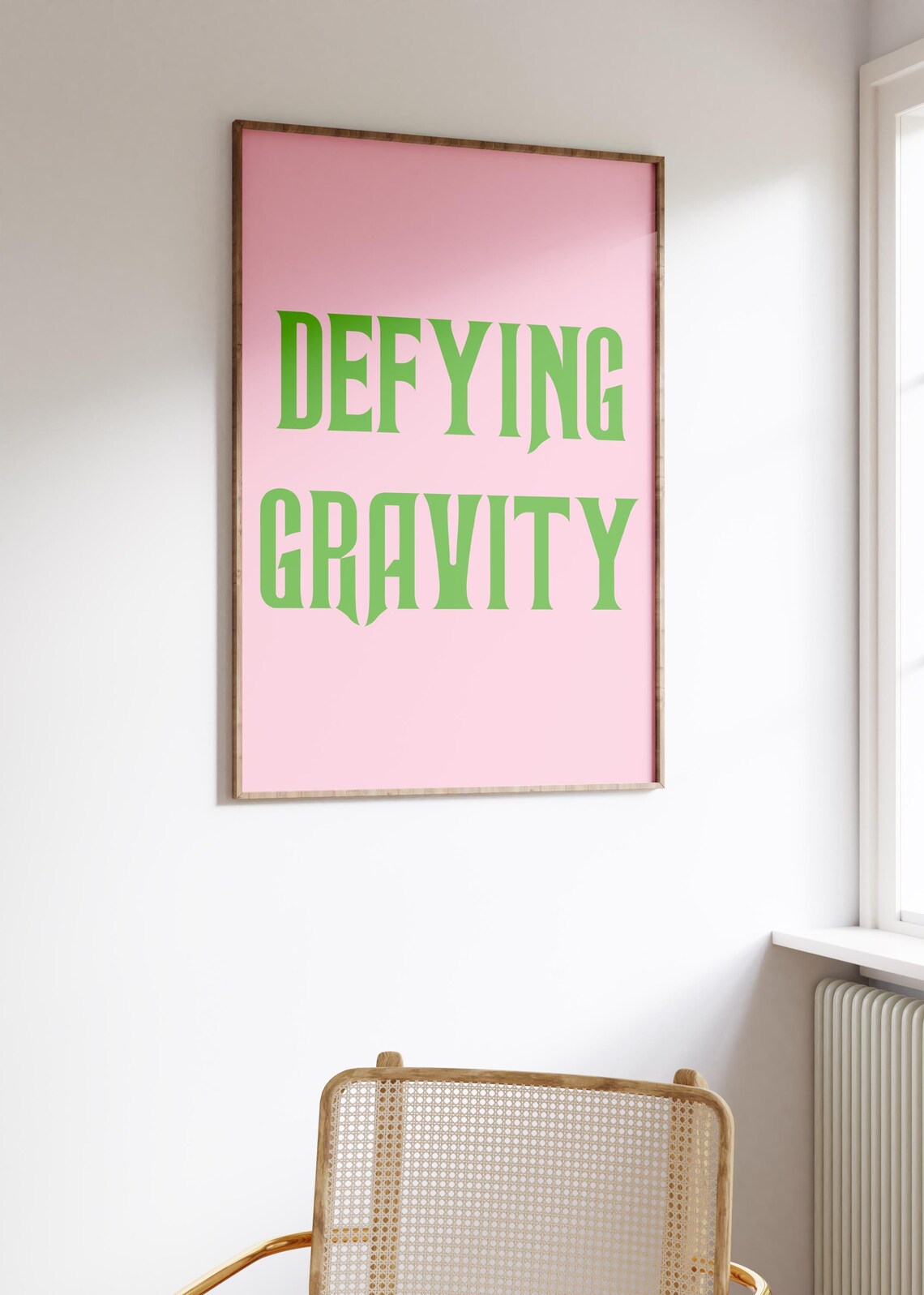 Defying Gravity Print, Pink Wicked Print, Glinda and Elphaba Song Quote ...