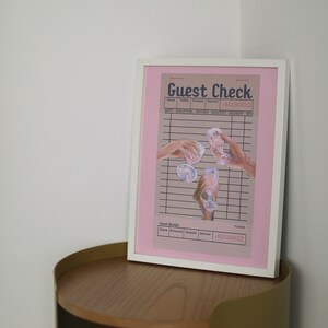 Guest Check Cheers cocktail Printable Bar Cart Print Trendy Art Print ...