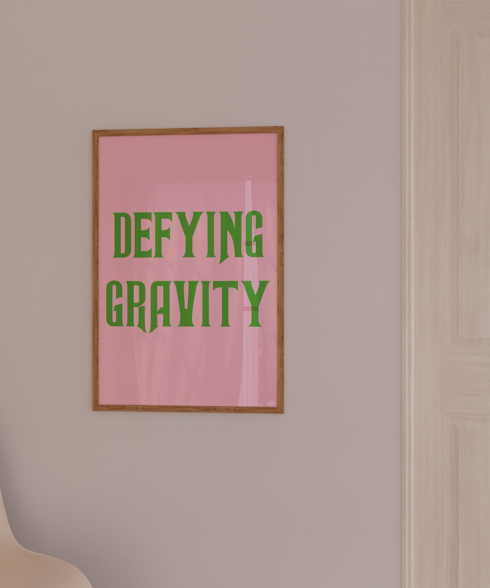 Defying Gravity Print, Pink Wicked Print, Glinda and Elphaba Song Quote ...