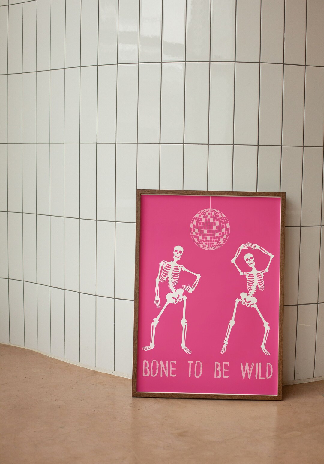 Pink Preppy Print, Skeleton Art Print, Aesthetic Print, Preppy Stuff ...