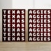 Preppy Hook Em Set of 2 Austin Texas Preppy Room Decor Pink Orange Wall ...