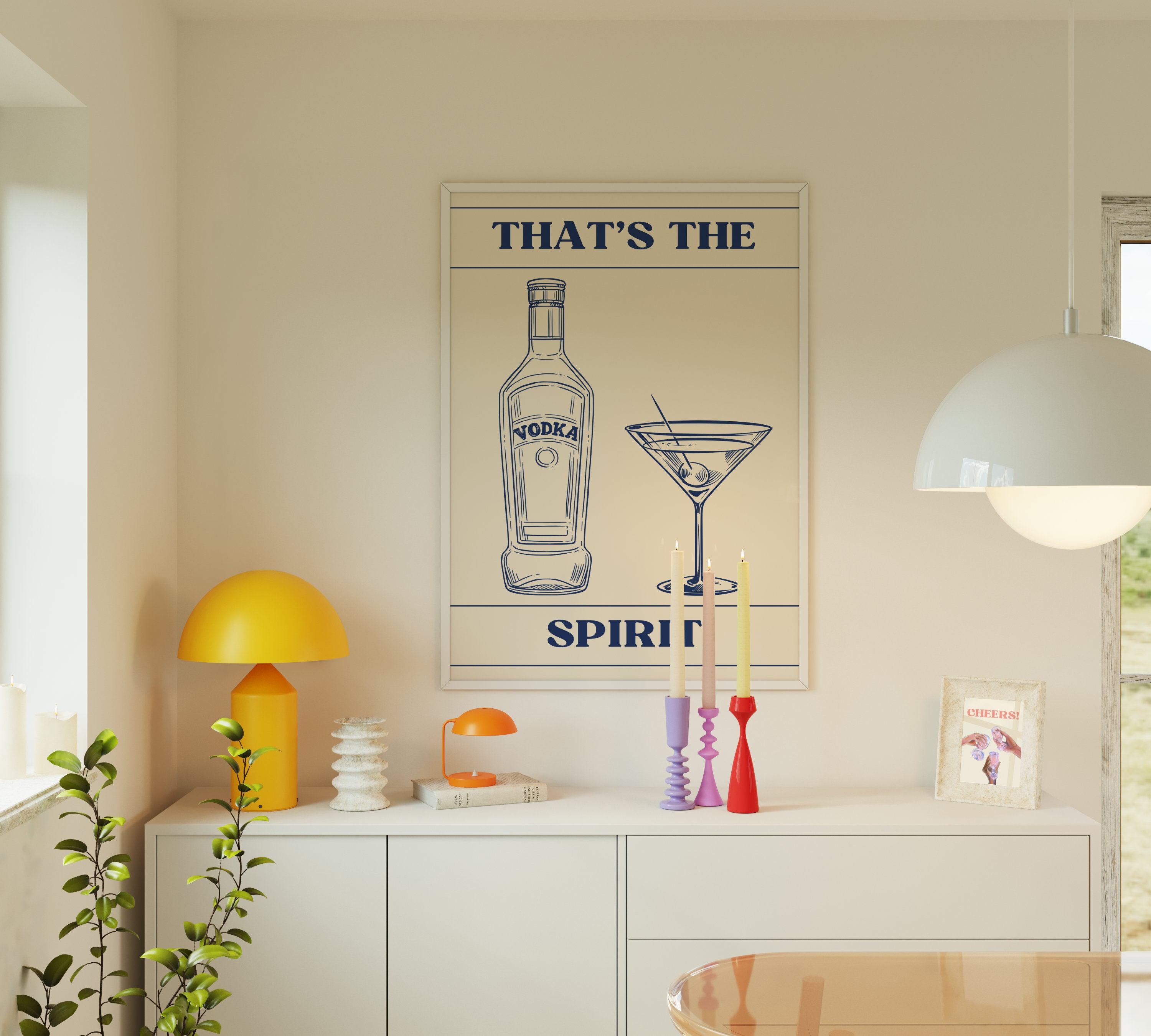Bar Art Print Vintage Liquor Poster Bar Cart Wall Art - Etsy